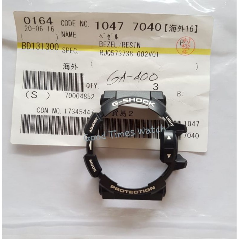 Jual BEZEL G-SHOCK GA-400-1A GA 400 Casio Original | Shopee Indonesia