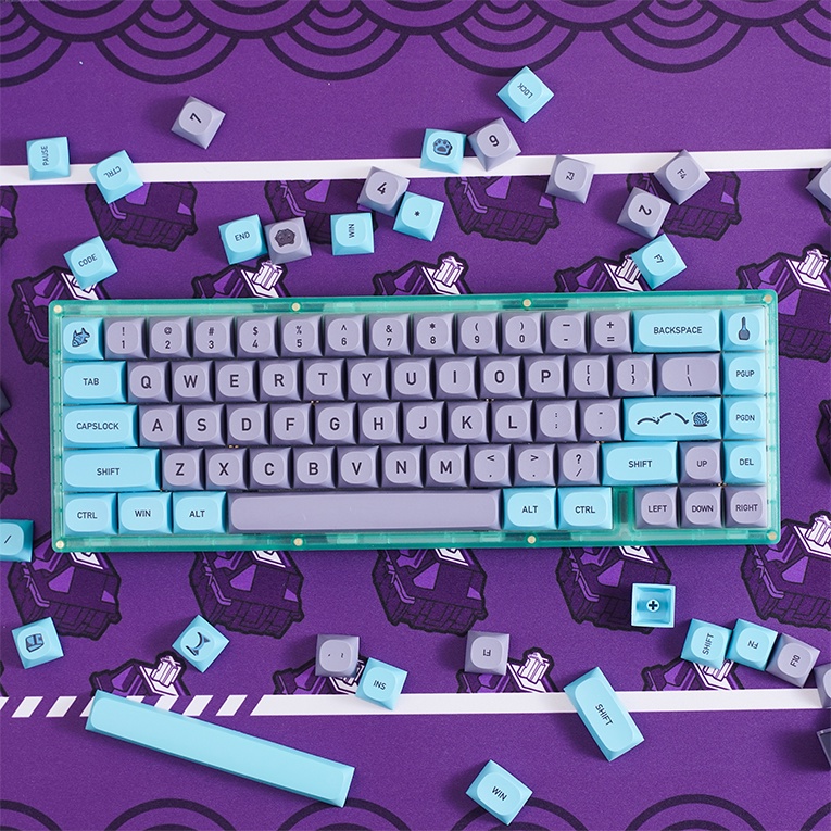 Jual Keycaps Blue Cat MA Profile For Mechanical Keyboard Keycap PBT ...