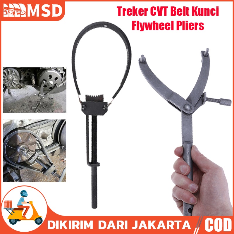 Jual Treker CVT Belt Kunci Tahanan Kopling Motor Matic Flywheel Pliers Coupling Nut Spanner ...