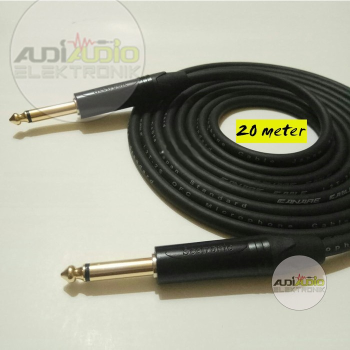 Jual kabel gitar/kabel gitar lurus to lurus seetronic original 20 meter ...