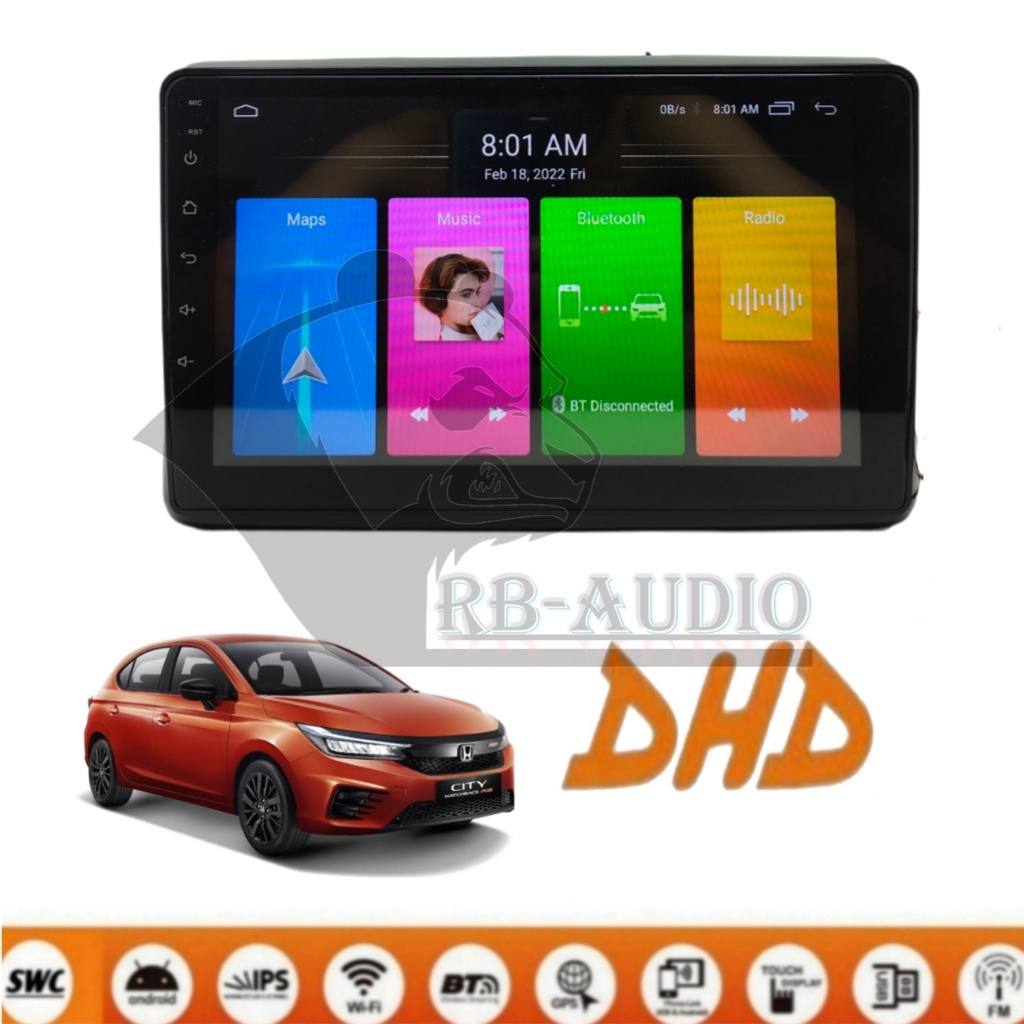 Jual Head Unit Android DHD Honda City Hatcback 2021 up 9 inch | Shopee ...