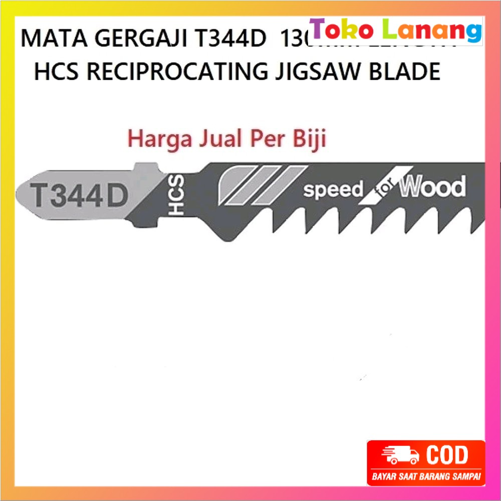 Jual TWL- T344D MATA GERGAJI 13cm JIGSAW KAYU PANJANG HCS RECIPROCATING ...