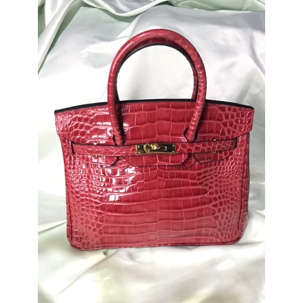Jual Hermes croco red bag | Shopee Indonesia