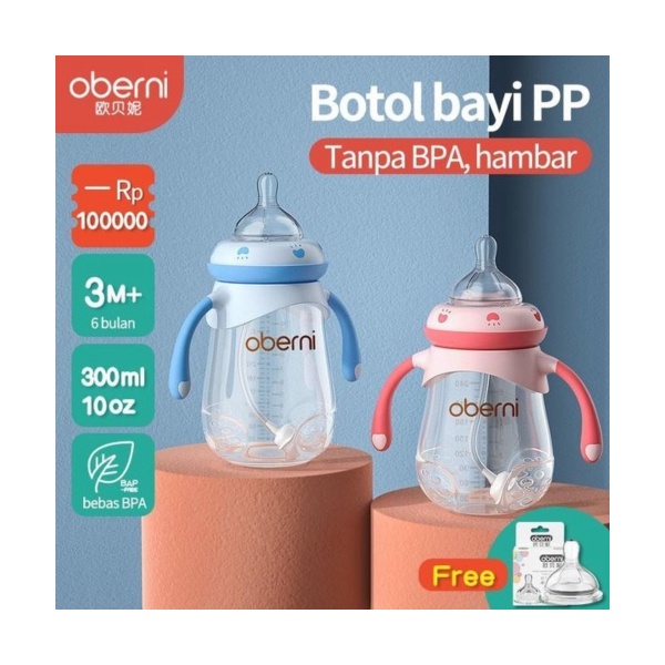 Jual Dijual Oberni Botol Susu 240 ml Leher Lebar Bahan Plastik Tristan ...