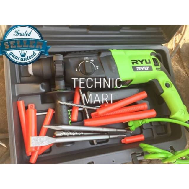 Jual Mesin Bor Bobok Beton RYU RRH 26 SDS Plus Rotary Hammer | Shopee Indonesia