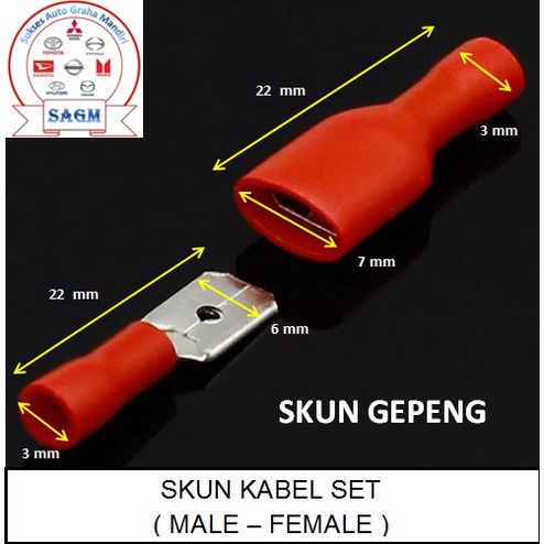 Jual SKUN KABEL SET GEPENG JANTAN MALE + BETINA FEMALE + SARUNG ...