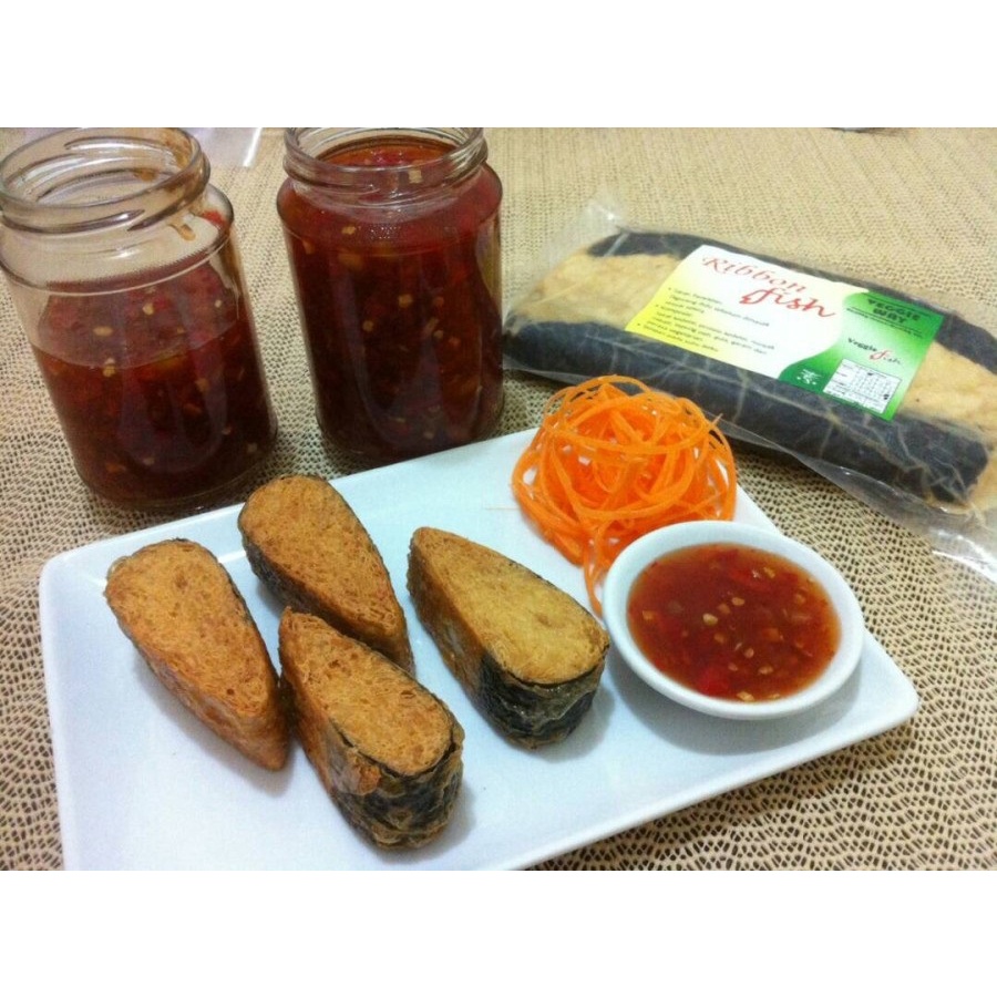 Jual vegetarian veggieway ribbon fish/ikan kulit tahu rumput laut ...