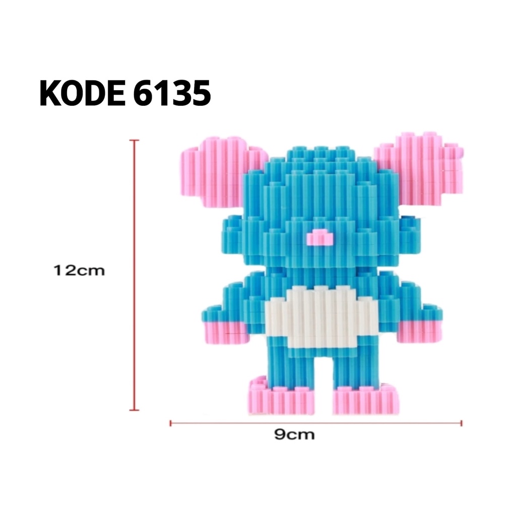 Jual Nano Block Violent Bear Series Mini - Bricks Education Nano Block ...