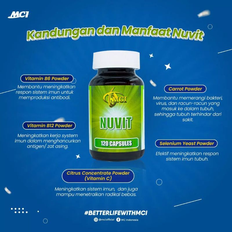 Jual Nuvit Original 100% MCI | Vitamin kesehatan | Multivitamin Anti ...