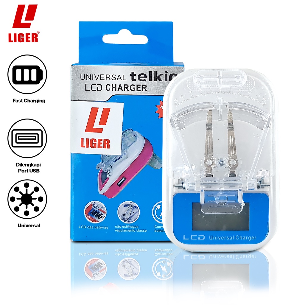 Jual LIGER Charger Desktop Kodok Universal L-130 Baterry Pengisi Daya ...