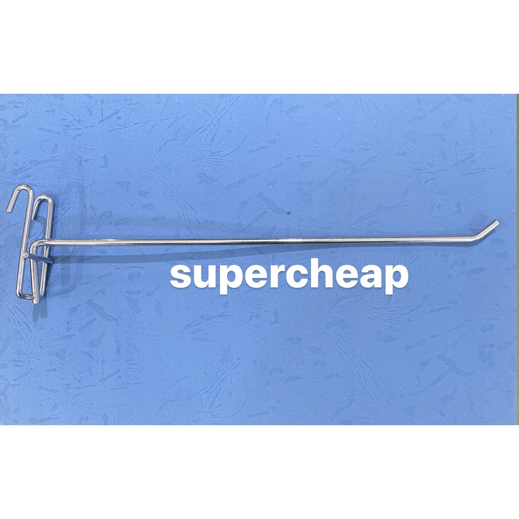 Jual Stainless 30cm hanger display hook cantolan toko pajangan ...