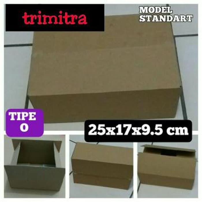 Jual Kardus Polos 25x17x9,5 cm Model Standart " BARU " | Shopee Indonesia