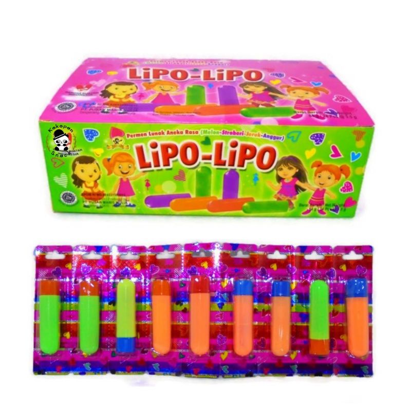 Jual Lipo Lipo Permen Lunak Box isi 24 pcs | Shopee Indonesia