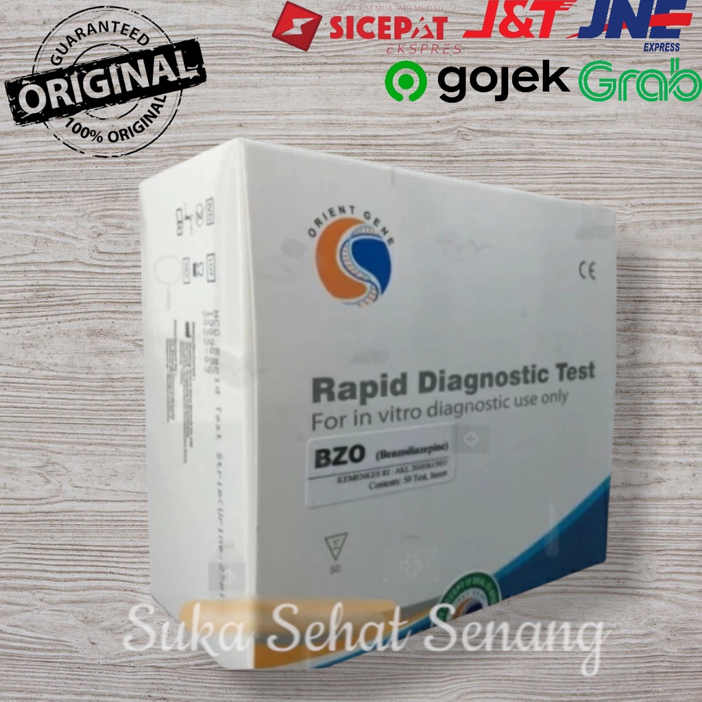 Jual Rapid Test Drug BZO Strip Orientgene Alat Test Orient Gene Tes Isi ...