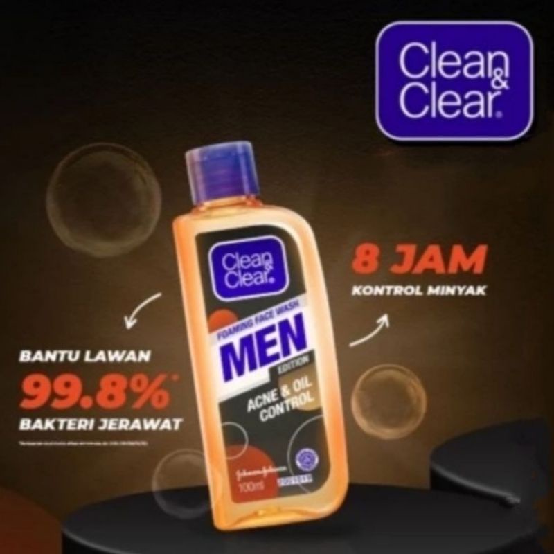 Jual Clean & Clear Foaming Face Wash MEN Sabun Cuci Muka Cowok Pria ...