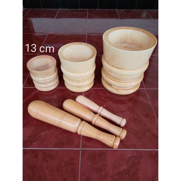 Jual Lumpang Kayu / Alat Tumbuk Tradisional Kecil, tinggi 13 cm ...
