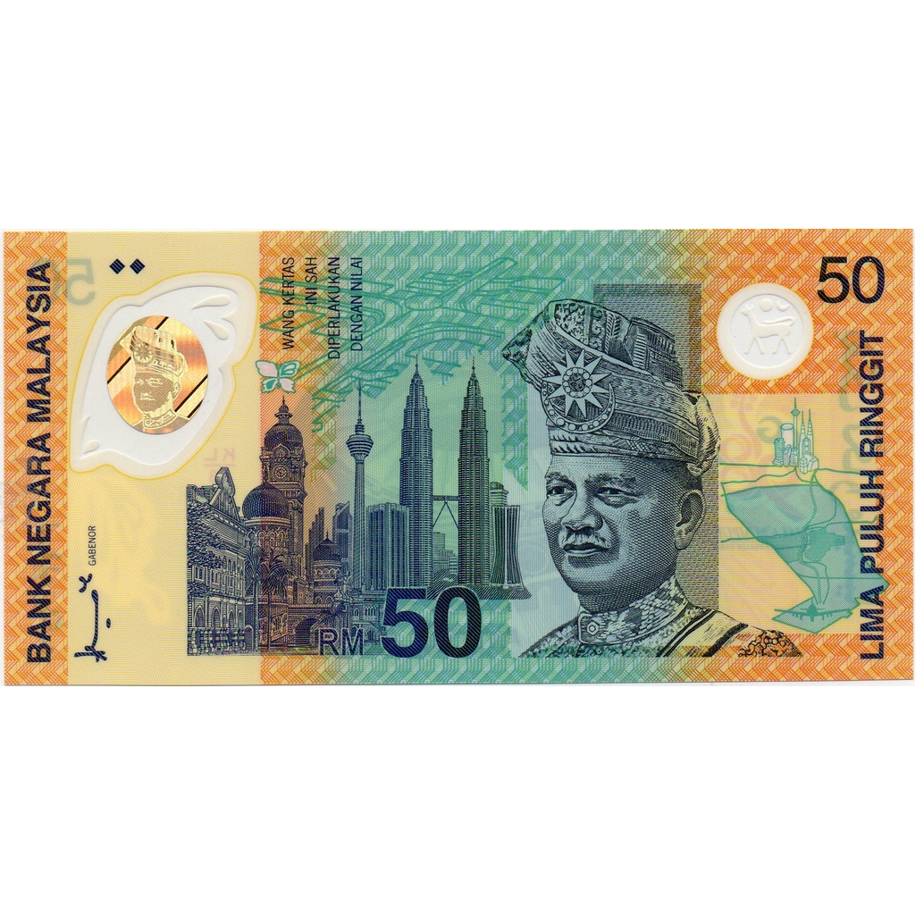 Jual Uang Kuno Malaysia 50 Ringgit 1998 Commonwealth Polymer (UNC ...