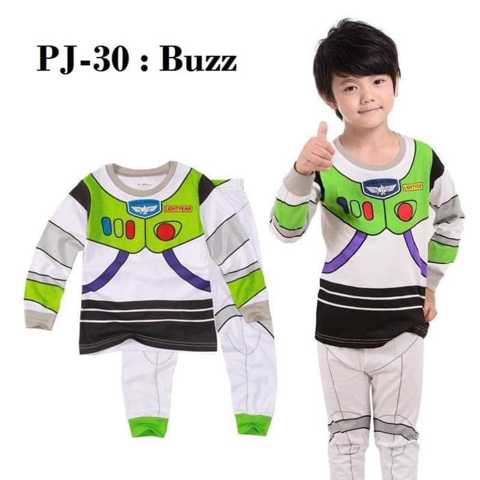 Jual Piyama Anak Superhero Buzz Lightyear Toy Story PJ-30 | Shopee ...