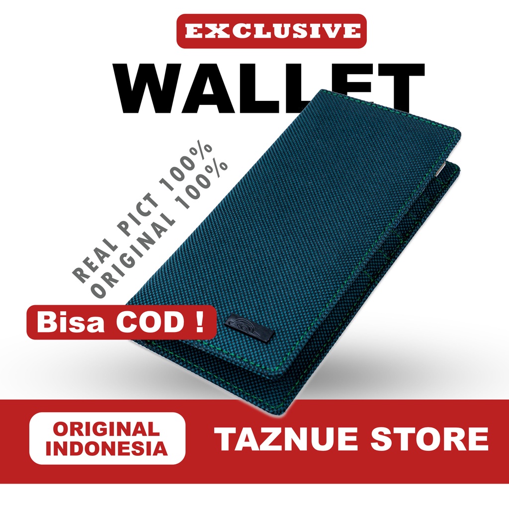 Jual Dompet Panjang Pria Wanita Eksklusif - Bahan Kanvas Premium, 10 ...