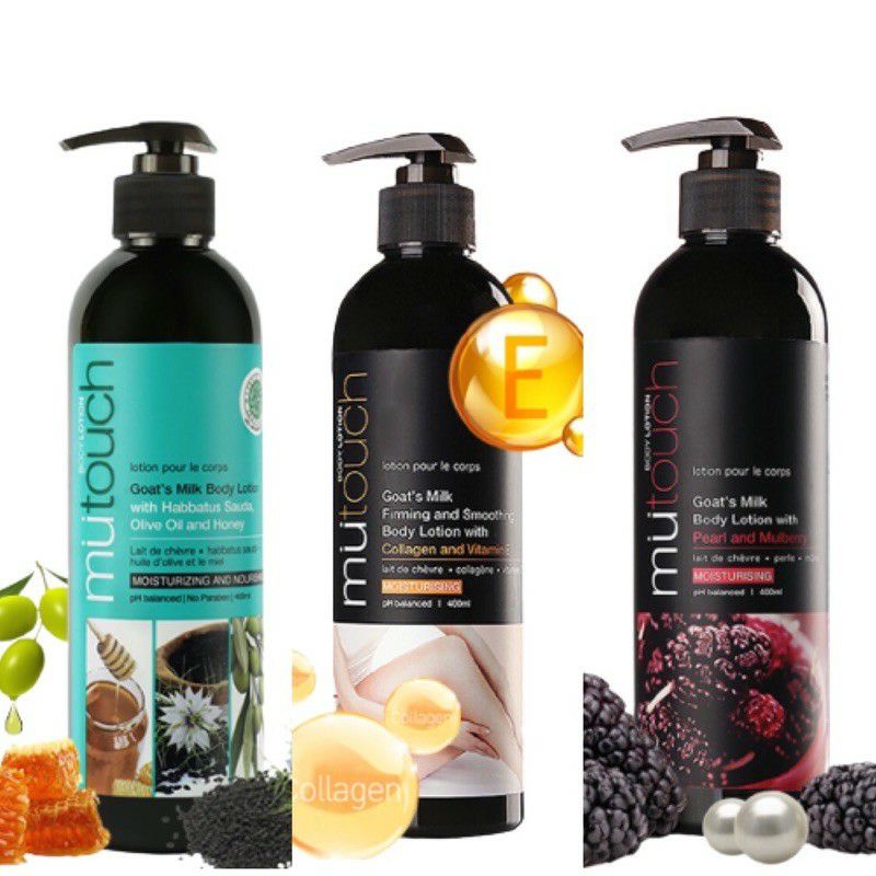 Jual MuTouch Goat's Milk Body Lotion Collagen and Vit E , mulberry ...