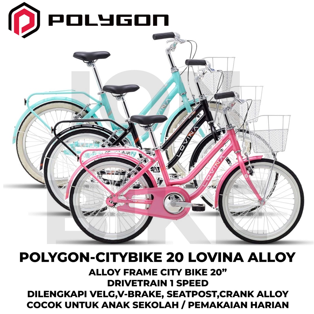 Jual Sepeda Anak Mini 20 Inch Polygon Lovina Alloy Cewek Sekolah ...