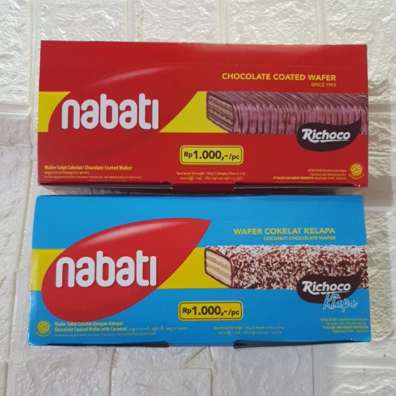Jual NABATI Wafer Cokelat - Cokelat Kelapa 14gr Ecer Grosir | Shopee ...