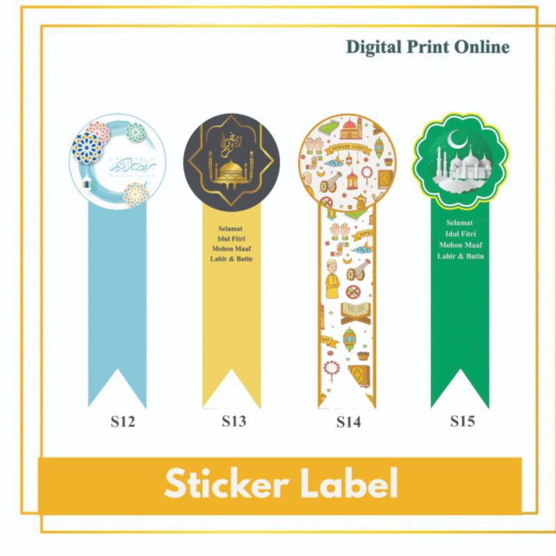 Jual Sticker makanan,sticker label,ssticker toples,ramadhan, Diameter ...