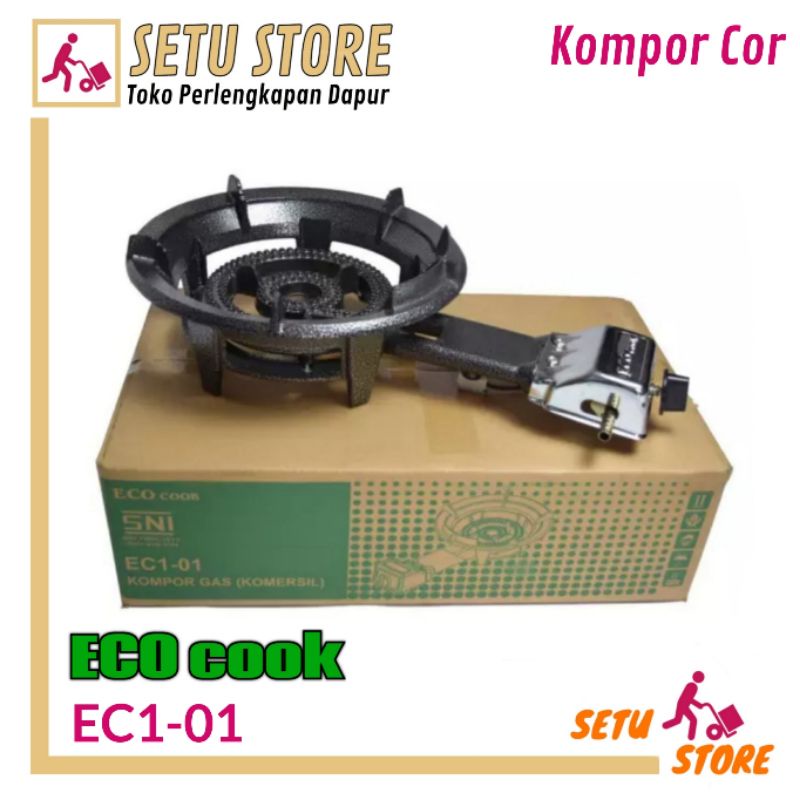 Jual ECO Cook EC1-01 Kompor Cor Tekanan Rendah Kompor Mawar 1 Tungku Kompor Mata Seribu ...