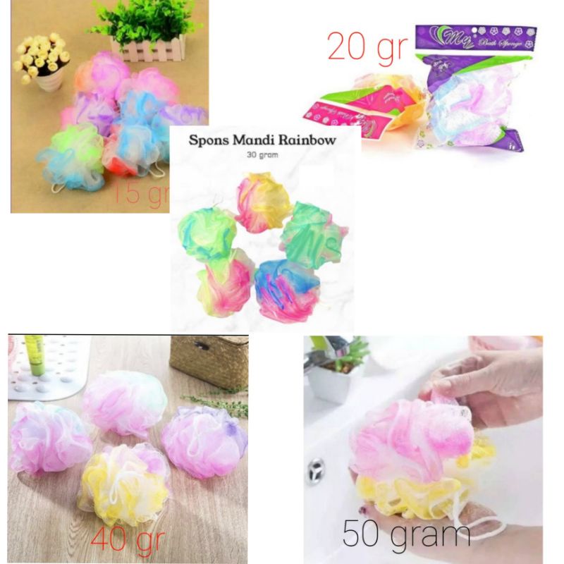 Jual Spon Mandi 15 gr/20 gr/30 gr/40 gr/50 gr | Shopee Indonesia