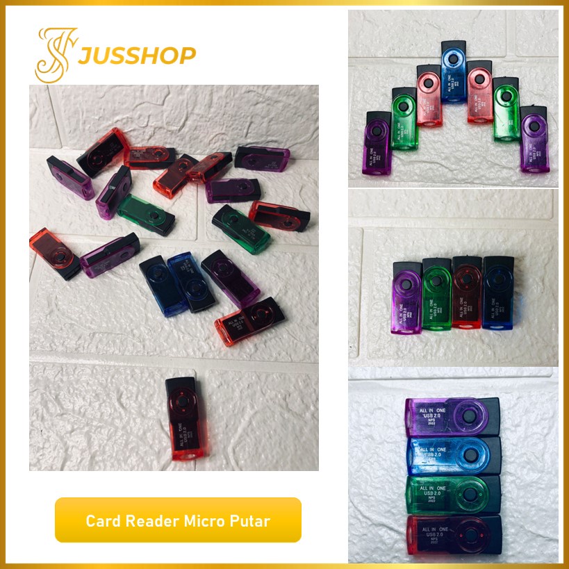 Jual Card Reader Micro SD 2.0 Putar 1 Slot | Shopee Indonesia