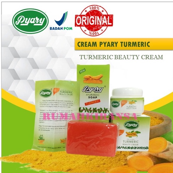 Jual PAKET CREAM PLUS SABUN PYARY TURMERIC ORIGINAL || PAKET ...