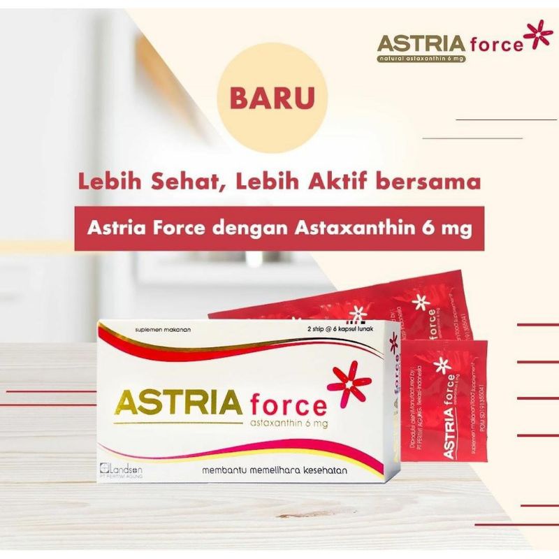 Jual Astria Force Astaxanthin Isi 12 Kapsul | Shopee Indonesia