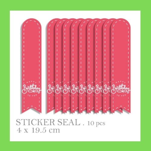 Jual Stiker Happy Birthday Sticker Seal Label Hampers Souvenir Kado ...