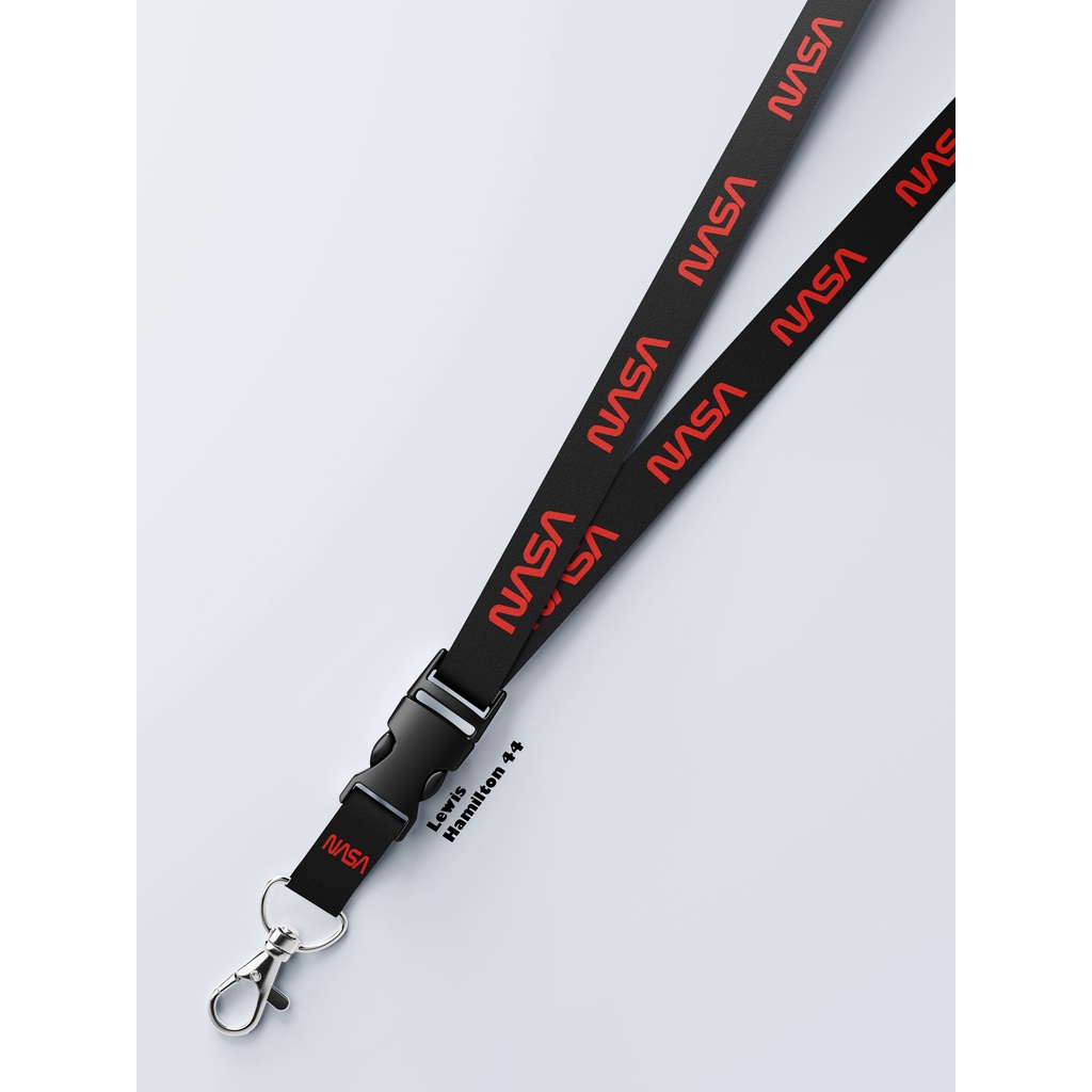 Jual Lanyard NASA Dua Sisi Satuan Custom Bisa Request | Shopee Indonesia
