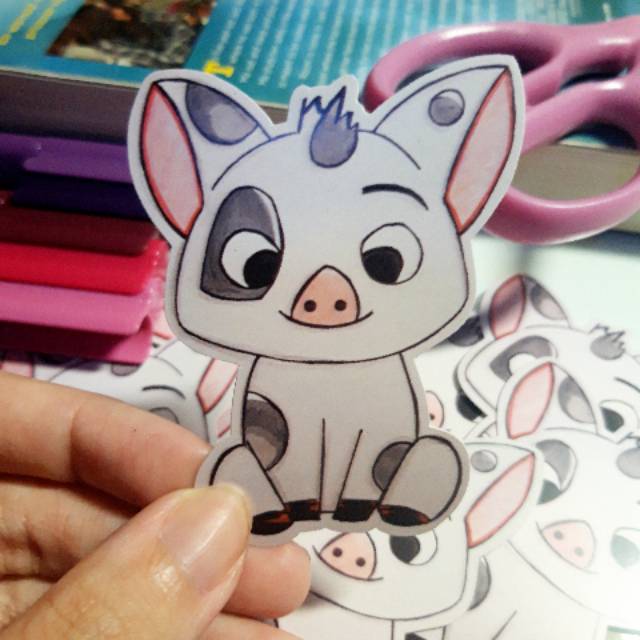 Jual Self Drawn Pua Moana Sticker - Disney | Shopee Indonesia
