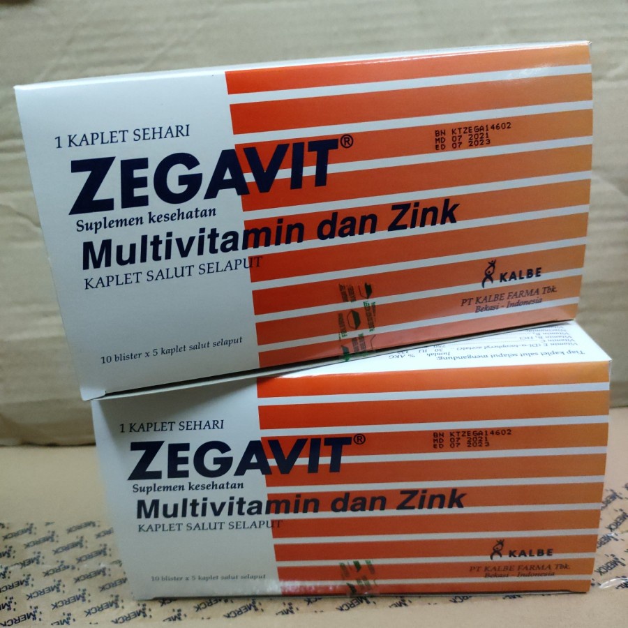Jual ZEGAVIT STRIP ISI 5 KAPLET MULTIVITAMIN DAN ZINK | Shopee Indonesia
