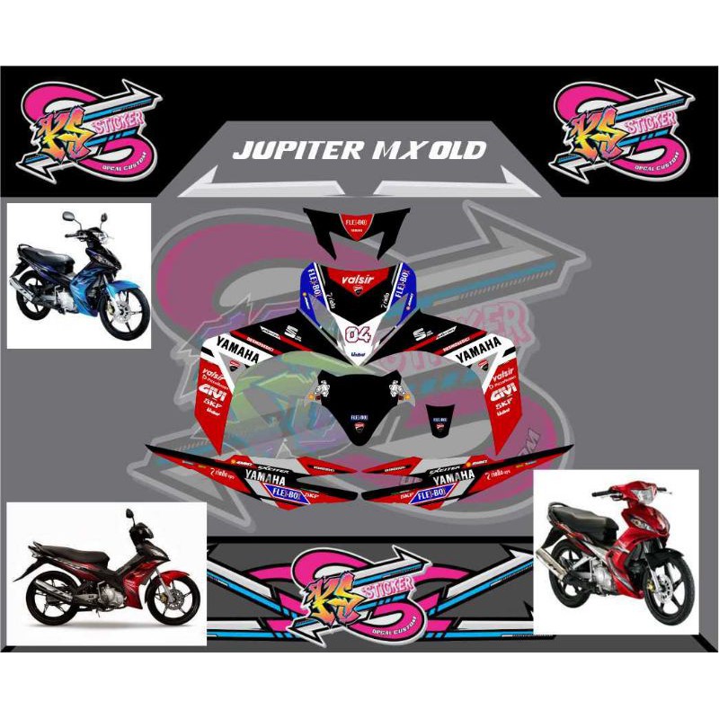 Jual STICKER DECAL JUPITER MX OLD LIVERY DUCATI | Shopee Indonesia