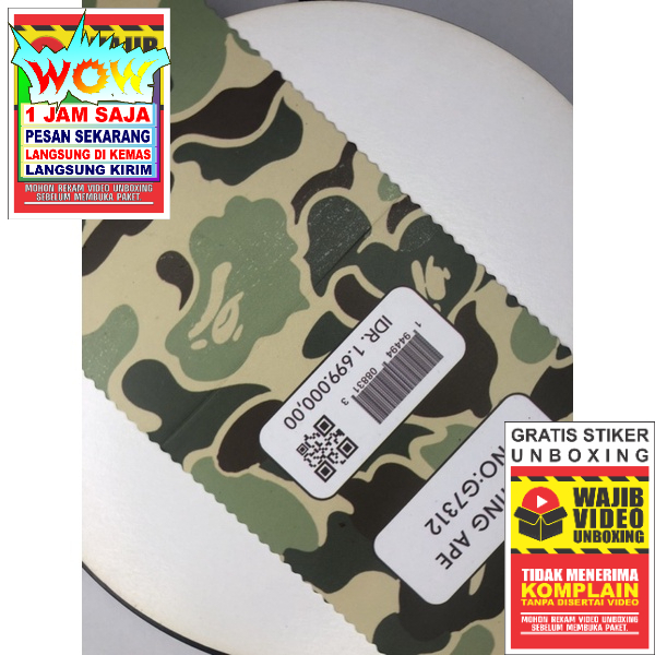 Jual BAPE PRICE TAG HANG TAG BARCODE SUPER PREMIUM CO 1X DI KIRIM ...