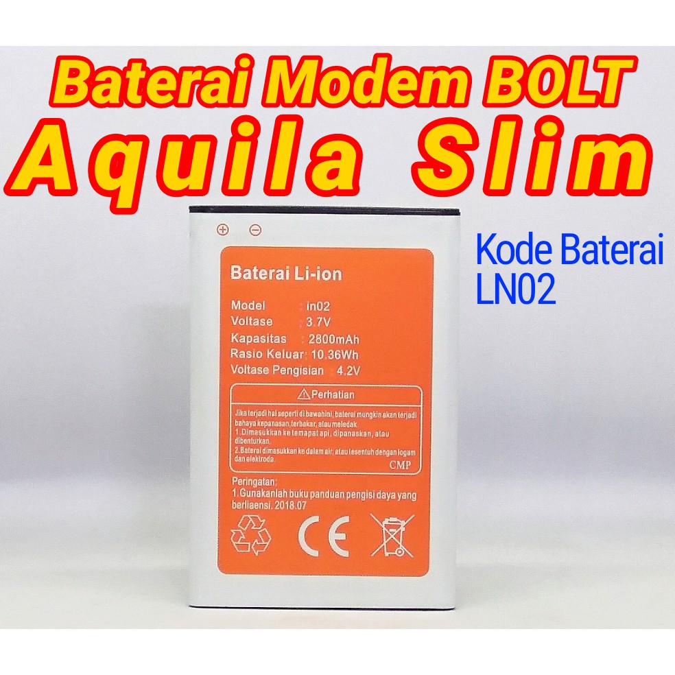 Jual Baterai Modem BOLT Aquila Slim BL1 LN02 batre batere batrei batrai In02 | Shopee Indonesia