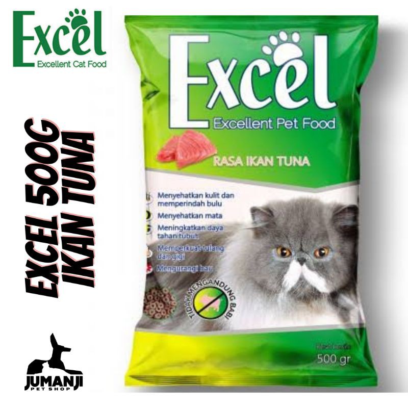 Jual Excel Rasa Tuna 500gr HIJAU - Makanan Kucing Segala Usia Excel ...