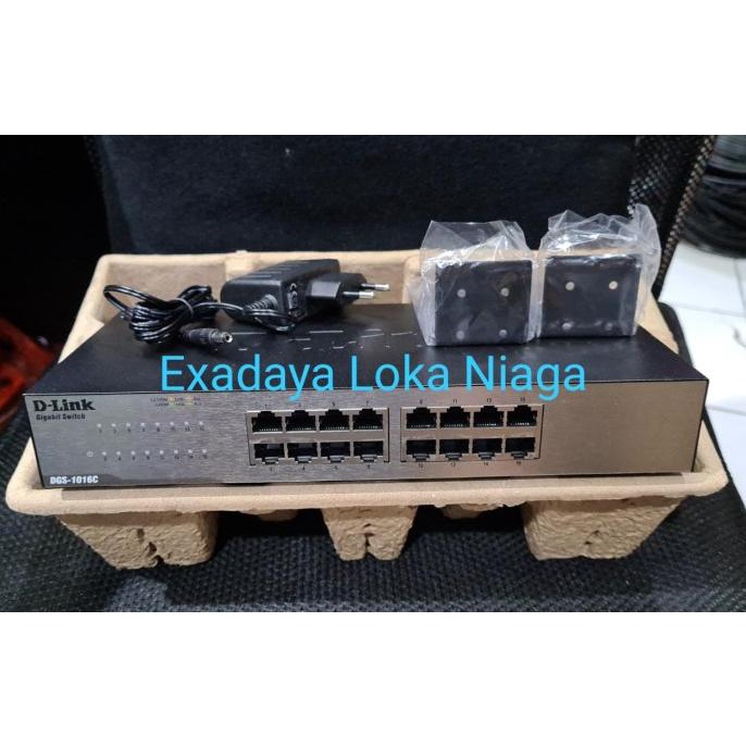 Jual D-Link DGS-1016C 16-Port Unmanaged Standalone Gigabit Switch ...