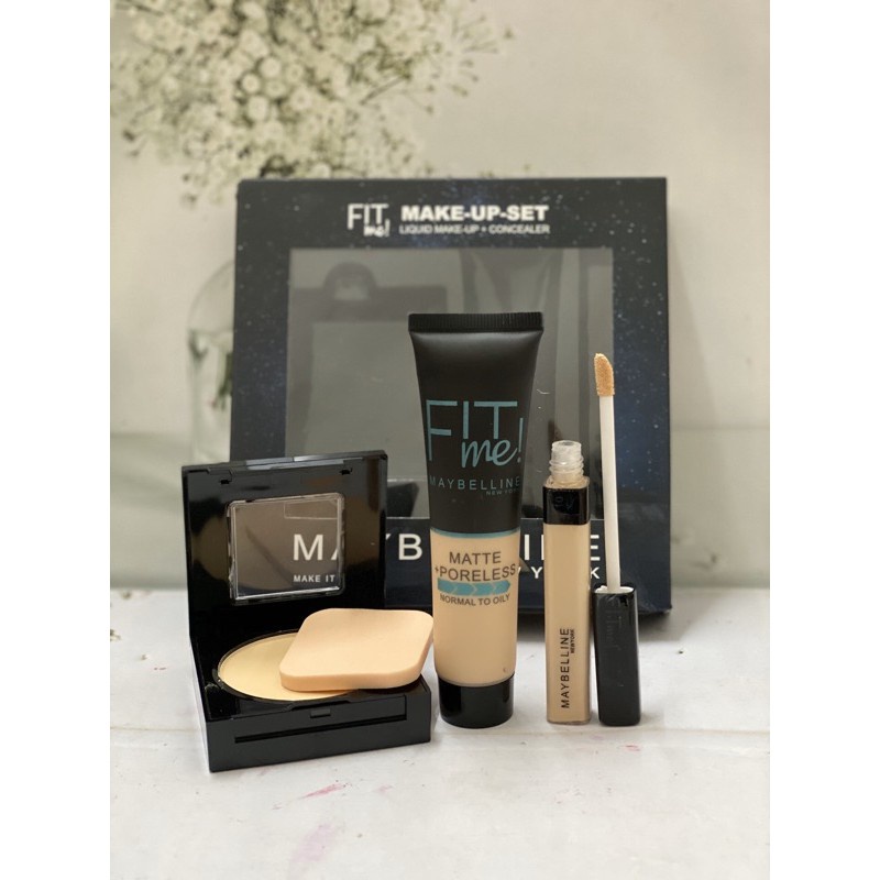 Jual MAYBELLINE FIT ME SET 3 IN 1 4 IN 1 / FOUNDATION 2 IN 1 ...