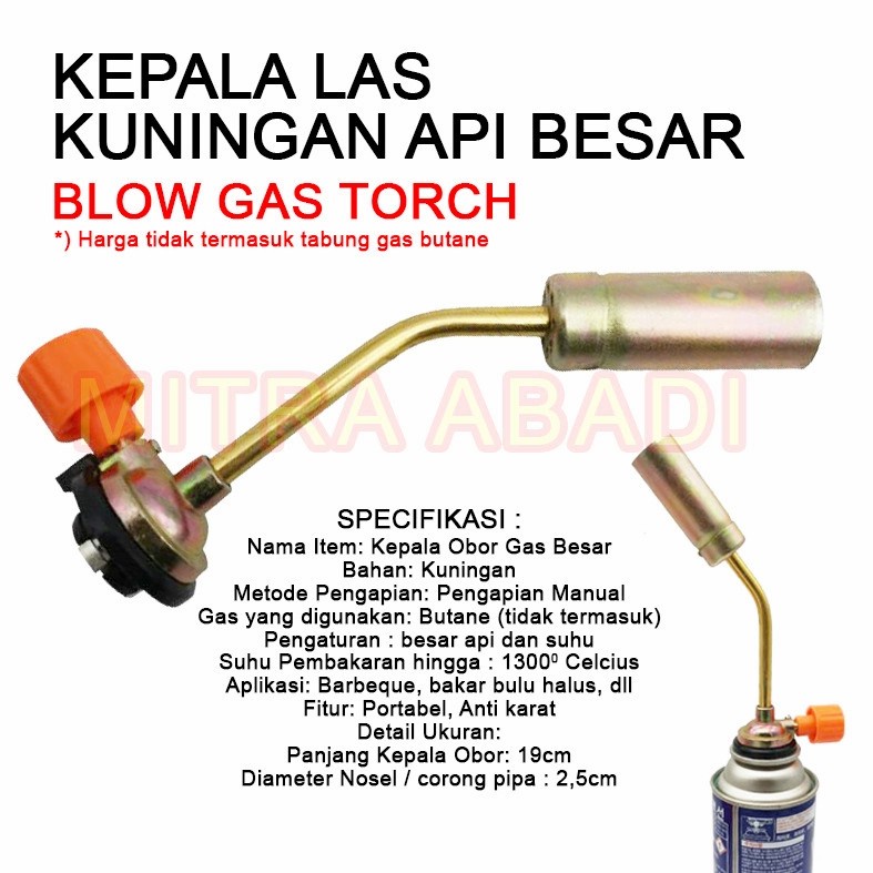 Jual Blow Gas Torch / Kepala Las Kuningan API BESAR - Kepala Gas ...