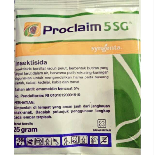 Jual INSEKTISIDA OBAT RACUN PEMBASMI HAMA ULAT | PROCLAIM 5 SG | Shopee ...