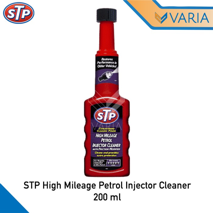 Jual STP High Mileage Petrol Injector Cleaner 200 ml Additive Bensin ...