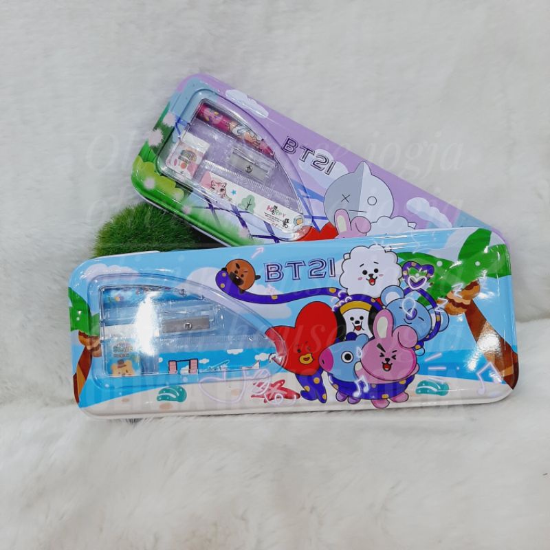 Jual Tempat Pensil BTS Kaleng AD-122 Pencil Case BTS Kpop Kaleng AD-122 ...