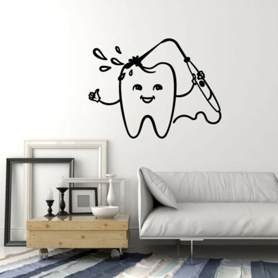 Jual Stiker Dinding Wall Cutting Sticker Klinik Gigi Vinyl Wall Decal ...
