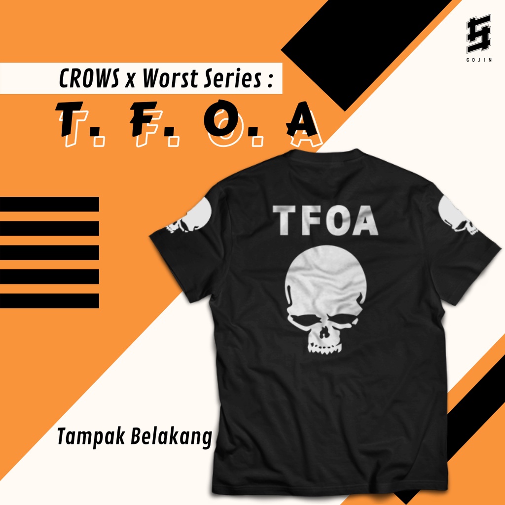 Jual Kaos Crows X Worst The Front of Armament TFOA Collection - Cotton ...