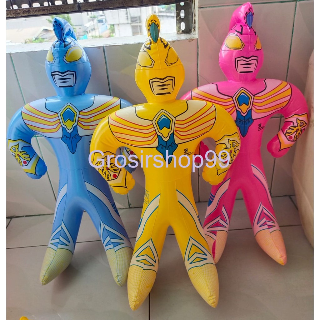 Jual Mainan Balon Tiupan Boneka Ultraman Bahan PVC SNI | Shopee Indonesia