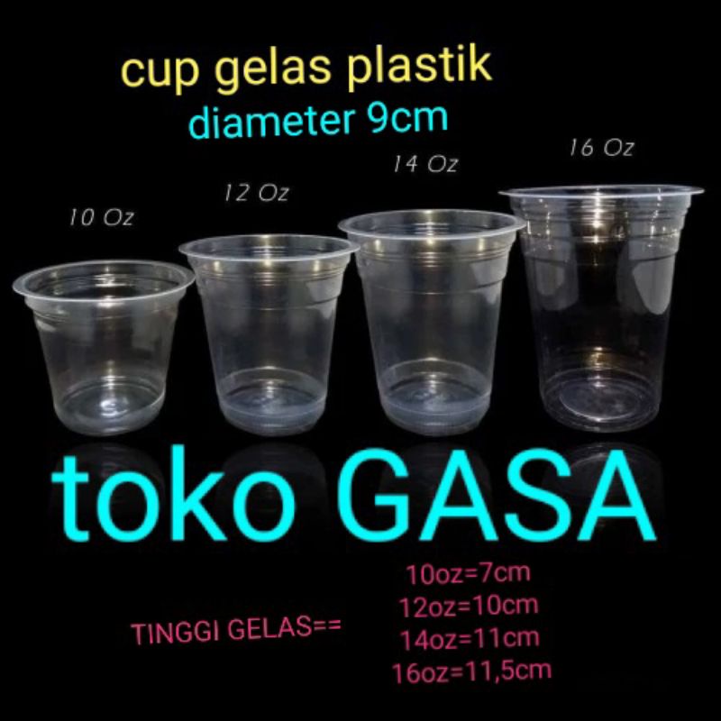 Jual cup gelas minum plastik ATM/gelas plastik praktis/gelas es teh ...